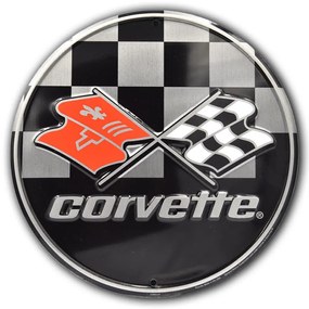 Plechová cedule Chevrolet Corvette Racing 30 cm