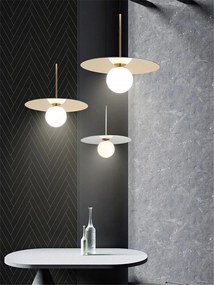 Toolight - Stropní svítidlo Glamour G9 60W APP939-1CP, zlatá-bílá, OSW-09659