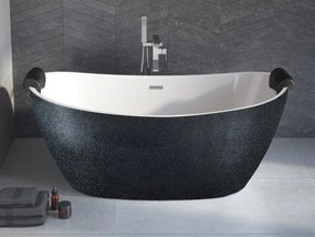 Besco Ayla Glam vana volně stojící 170 x 80 cm sifon černý černá barva VANAYLA170BG3 Koupelny Bernold