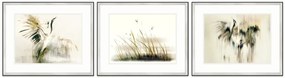 Elegantní triptych do obývacího pokoje a ložnice - komplet 3 obrazů Série Londýn | Anna Borkowska
