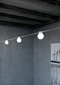 Linea Light 10115 Oh!-C, bílé svítidlo pro lankový systém Mono, 6W LED 3000K, prům.14cm