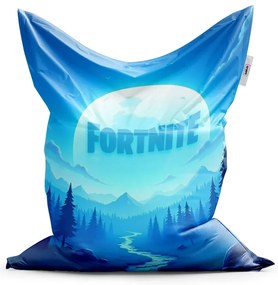 Sablio Sedací vak FORTNITE Modré údolí s měsícem - 200x140 cm