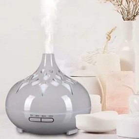 SIXTOL Palm šedý lesk / Aroma difuzer / 500ml / 12 W / Automatické vyp