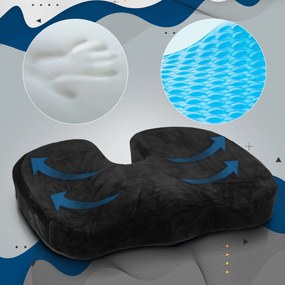 Ergonomisches sedací polštář – černá