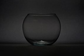 Skleněná váza boule, průměr 17 cm