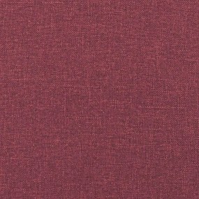 3místná pohovka s podnožkou vínová 180 cm textil 3201079
