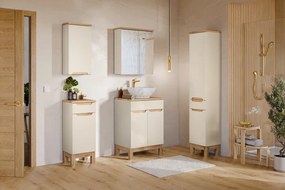 Koupelnová skříňka BALI kašmír 80-35, vysoká