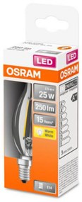 OSRAM Classic B LED E14 2,5W 2 700 K náraz větru