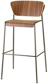 SCAB - Barová židle LISA WOOD, vysoká