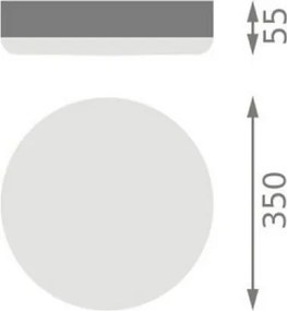 LED svítidlo LEDVANCE SF Circular Slim 35W 4000K 350mm IP65 4099854102738