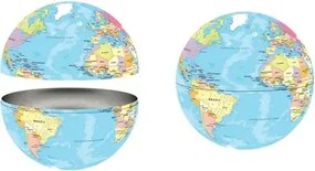 EUROGRAPHICS Puzzle Mapa světa v plechové krabičce / 550 dílků / 48 ×