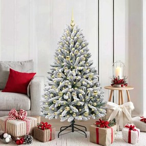 Umělý vánoční stromeček 150 cm 150 LED Teplá bílá PVC a ocel 3395743