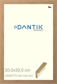 DANTIK rámeček 20x30 | KASSETTE dub malá (Sklo Čiré)