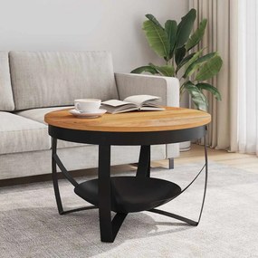 Konferenční stolek Ø68 x 43 cm masivní akáciové dřevo 320795