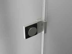 Mexen Lunar-B Duo výklopný sprchový kout 100 x 80 cm, čiré sklo, broušená ocel, 832-100L-080P-97-00