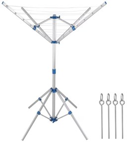 Hliníkový sušák na prádlo FALCO, 103x168 cm, stříbrná Monzana