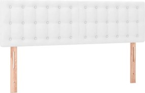 Box spring postel s matrací bílá 140x200 cm umělá kůže 3141126