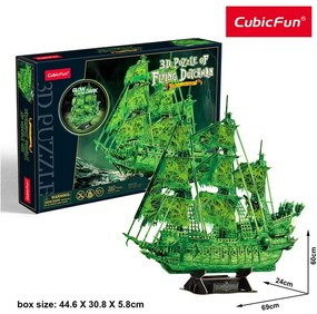 CubicFun - Puzzle 3D Pirátská loď Létající Holanďan 360 dílků