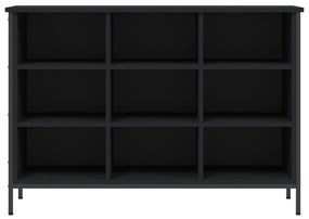 Botník černý 100 x 35 x 70 cm kompozitní dřevo - Default Title
