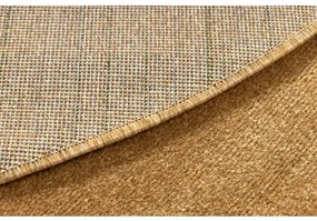 Dywany Luszczow Kusový koberec kulatý SOFTY Jednobarevný, zlatý Rozměr koberce: 150 cm KRUH