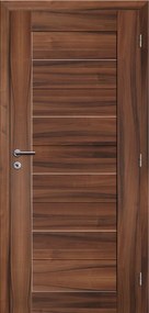 Solodoor Interiérové dveře rámové, 70 P, 750 × 1985 mm, fólie, pravé, ořech královský, plné