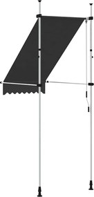 Ručně zatahovací markýza 100 cm antracitová 145832