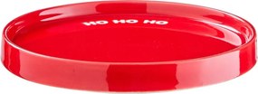 GOOD VIBES Talíř "Ho Ho Ho" 15 cm - červená
