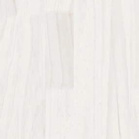 Petromila Knihovna / dělicí stěna bílá 80 x 35 x 167 cm masivní borovice