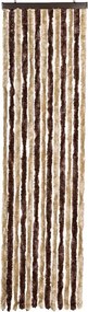 Závěs proti hmyzu béžový a světle hnědý 56 x 185 cm Chenille 284272