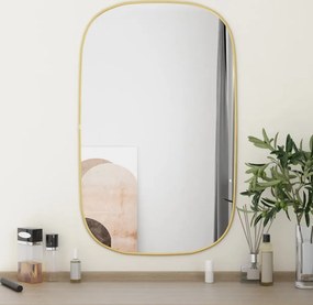 vidaXL Nástěnné zrcadlo 80 x 50 cm [348220] Barva: zlatá