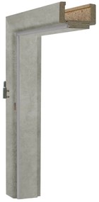 Solodoor Obložková zárubeň 60 L, 630 × 1982 mm, fólie, tloušťka zdi: 95-115 mm, levá, beton