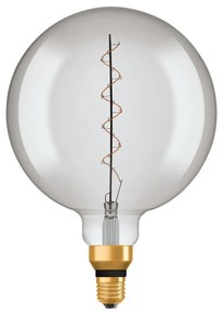 Kouřová stmívatelná LED žárovka E27 4,8 W BIG GLOBE, teplá bílá