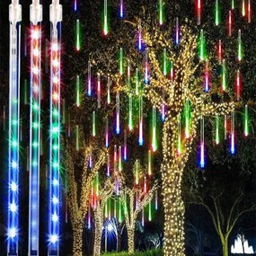Kouzelná světla vánoční diamantový déšť barevné 288 LED