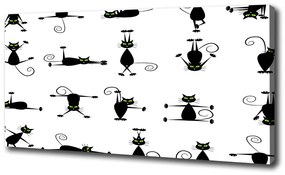 Wallmuralia Moderní obraz canvas na rámu Kočky ilustrace 100x50