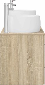 Sada koupelnového nábytku 3 ks Dub sonoma 49,5 x 44,5 x 66 cm 3405917