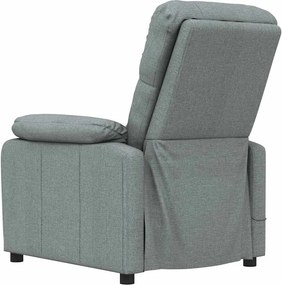 Masážní křeslo tmavě šedé textil 289673