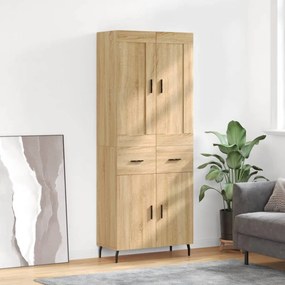 Skříň highboard dub sonoma 69,5 x 34 x 180 cm kompozitní dřevo 3199892