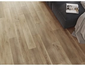 Mexen Spirit Lake, vinylová podlaha 1240x182 mm SPC 6,5 mm, IXPE 1,5 mm, 4stranná V-drážka, dub, F1001-1240-182-505-4V1-01
