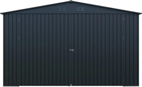 Riwall PRO RMCG 20x13 Anthracite - kovová garáž 3,8 x 6 m se sedlovou střechou Antracit