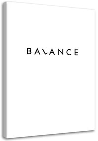 Obraz na plátně Nápisy Balance - 60x90 cm