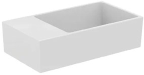 Ideal Standard Extra - Umývátko na desku 450x250 mm, s přepadem, bez otvoru pro baterii, bílá T392101