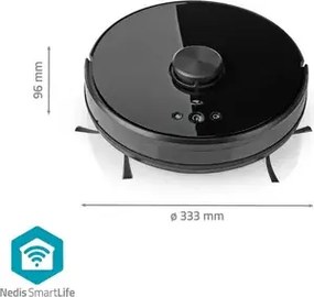 Nedis WIFIVCL001CBK černá / Robotický vysavač 3v1 / zametání  vysávání