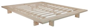 Dvoulůžková postel z borovicového dřeva s roštem 140x200 cm Japan – Karup Design