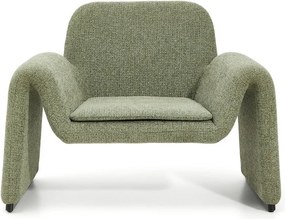 Zelené žinylkové křeslo Melvia – Kave Home
