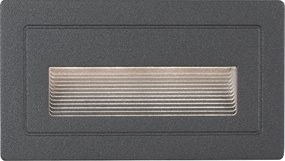 P 94383 Venkovní vestavné svítidlo do zdi Long LED černá IP44 4W 230V teplá bílá 103x58mm - PAULMANN