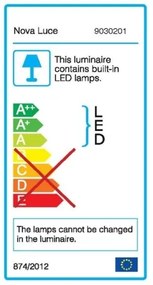 Nástěnné LED svítidlo NOVA LUCE CLIP 3W 3000K bílé s vypínačem 9030201