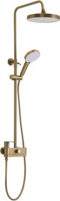 Sapho - Sprchový set s baterií, průměr 26 cm, 2 proudy, matná zlatá CF139GB