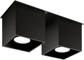 Stropní svítidlo SOLLUX Quad 2 GU10 2x40W bez zdroje SL.0063 černá