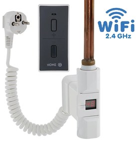 Hydronix Home Plus WiFi BASIC topná tyč 600 W Barva topné tyče: Lesklý chrom, Připojení topné tyče: S kabelem se zástrčkou