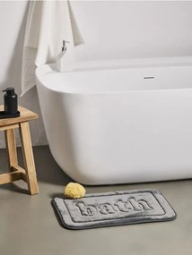 Sinsay - Koupelnový kobereček s nápisem Bath - šedá